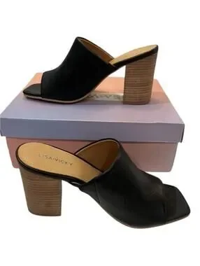 Lisa Vicky | Shoes | Lisa Vicky Virtuev Black Leather Sheep Nappa Block ...
